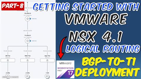 Part 8 Getting Started With Vmware Nsx 41 In Homelab Using Vmware Workstation Bgp T0 T1