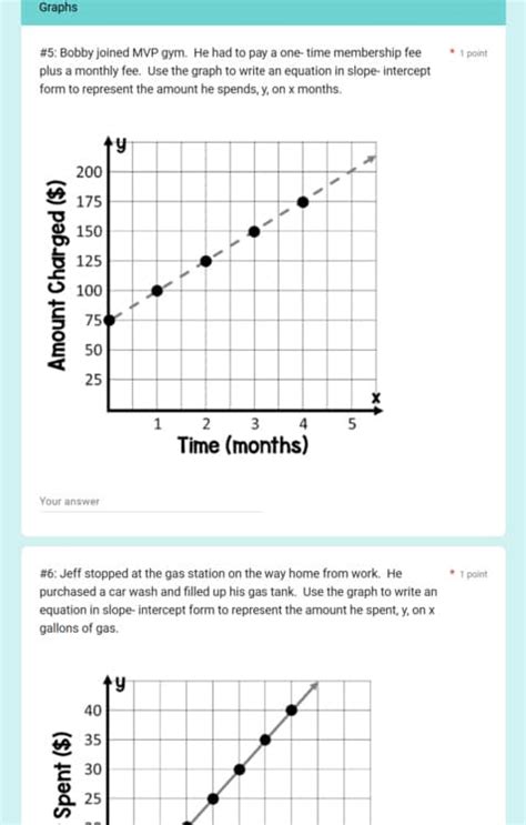 Proportional And Nonproportional Linear Relationships Homework Bundle