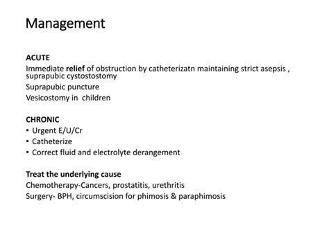 Acute And Chronic Urinary Retentionpptx