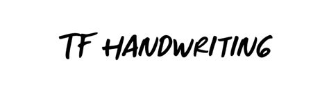 Tf Handwriting Font