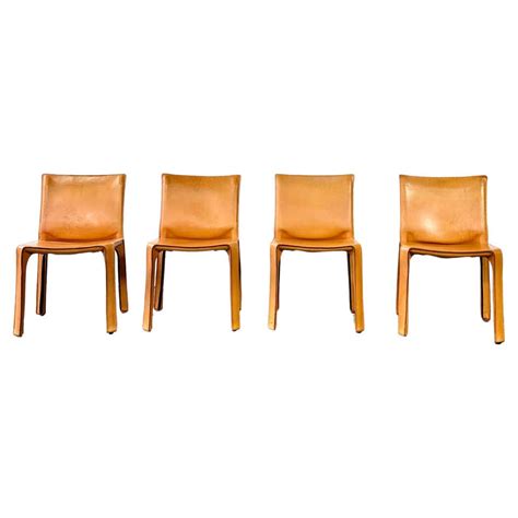 Mario Bellini 412 Cab Dining Chairs For Cassina 1978 Set Of 10 For