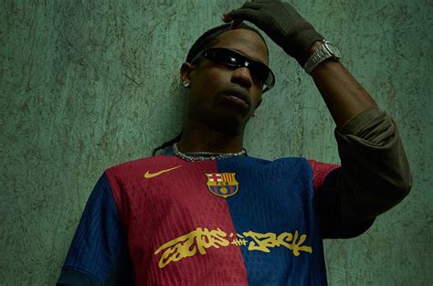 Travis Scott Drops Limited Edition Fc Barcelona Jersey