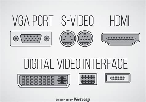 Video Port Vector Sets Download Free Vector Art Stock Graphics And Images