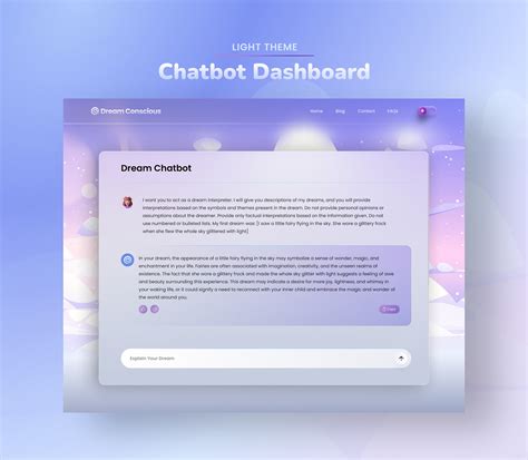 Dream Conscious Ai Chatbot Dashboard Website Uiux Behance