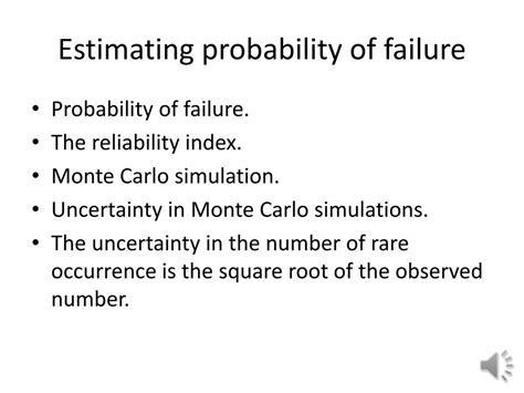 PPT Estimating Probability Of Failure PowerPoint Presentation Free Download ID 2851808