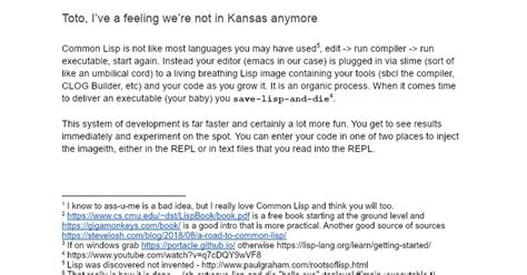 Common Lisp The Tutorial Part 2 The Symbol Rlisp