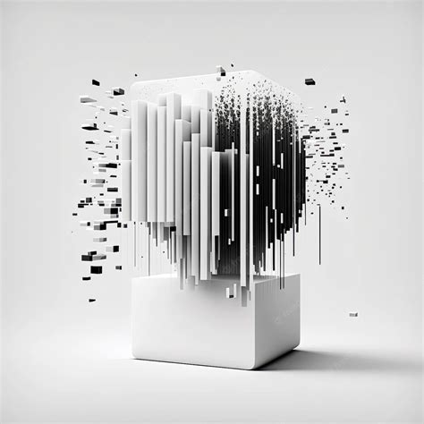 Premium Photo Ai Generated Illustration Data Sorting Concept Abstract