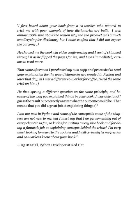 Python Tricks A Buffet Of Awesome Python Features E Books Max30