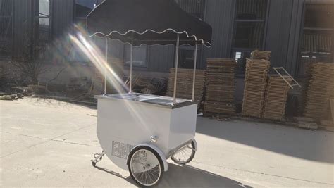 Mobile Gelato Cart For Sale Portable Ice Cream Push Cart
