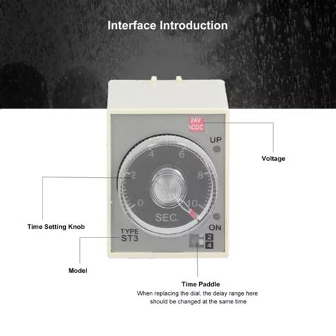 BERM TIME RELAY Adjustable Power On Timer Delay Accessory Replacement ST PAD WIK