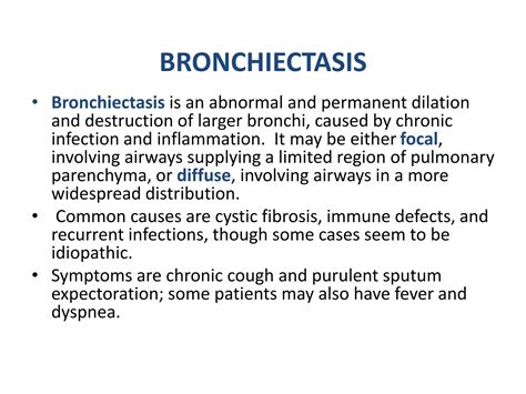 Bronchiectasispptx
