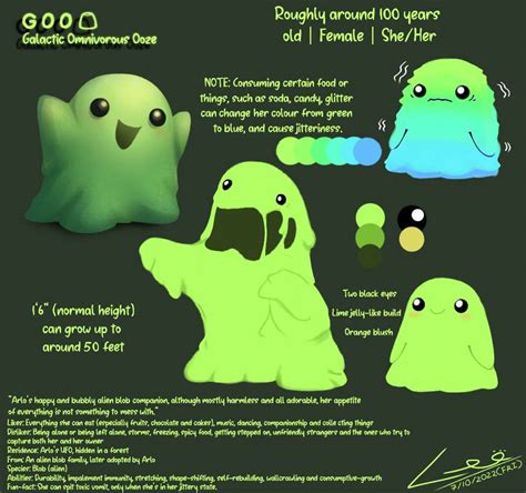 Goo The Alien Blob Oc By Tigartz On Deviantart