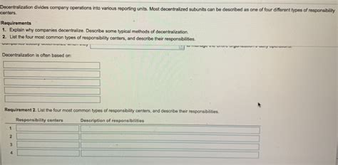 Decentralization Divides Company Operations Into