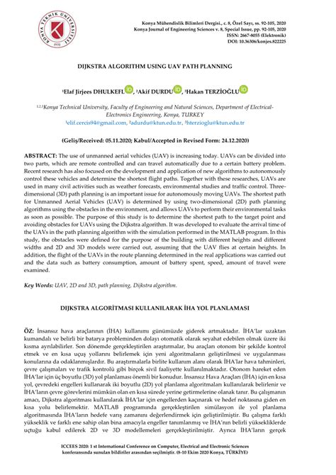 Pdf Dijkstra Algorithm Using Uav Path Planning