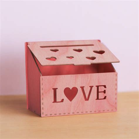 Laser Cut Wooden Love Box Ai Cdr Dxf Pdf Svg File Free Download Vecty