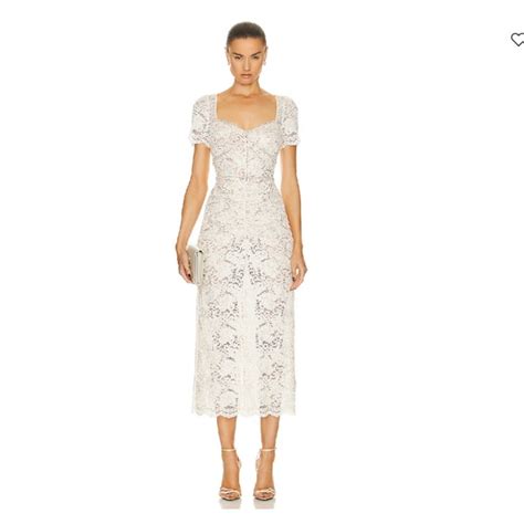 Self Portrait Dresses Nwt Selfportrait Cream Cord Lace Midi Dress