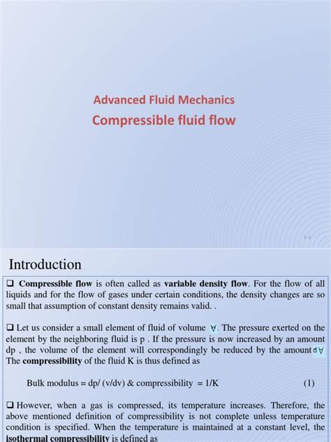 Compressible Fluid Flow Shock Wave Fluid Dynamics