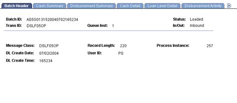 Viewing School Account Statement Data