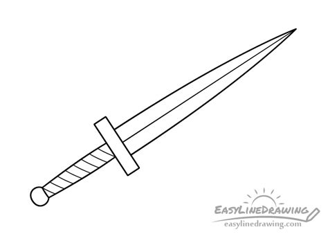 How To Draw A Dagger