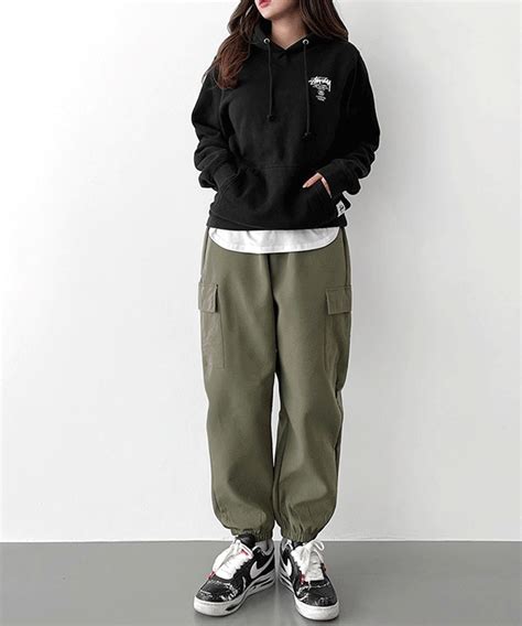 [당일출고] 기모 바스락 카고 조거 팬츠 트레이닝 츄리닝 바지 에이블리