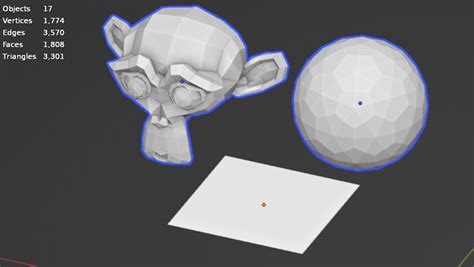 Viewing Mesh Statistics While In Object Mode Feature And Design