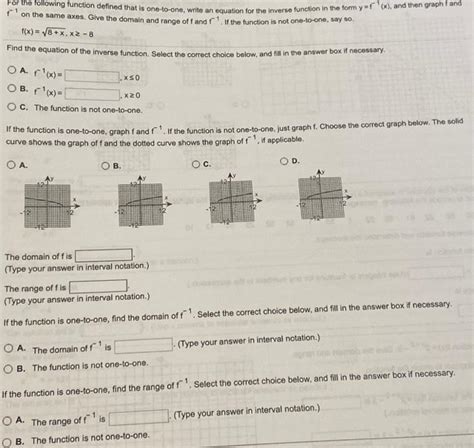 Solved For The Following Function Defined That Is