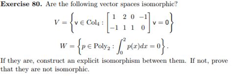 Solved Exercise Are The Following Vector Spaces Chegg