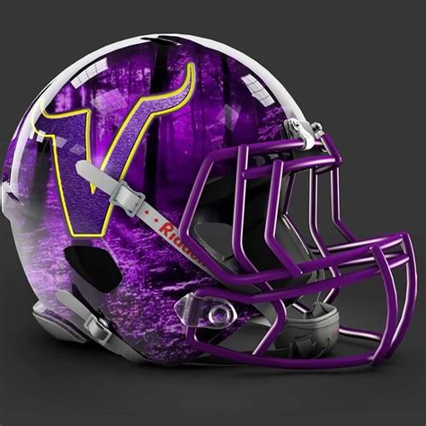 Minnesota Vikings Alt Helmet Design Football Helmets Minnesota