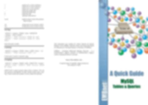 SOLUTION Quick Guide To Mysql Tables Queries Studypool