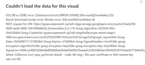Getting Ole Db Or Odbc Error While Opening A Repor Microsoft Fabric Community