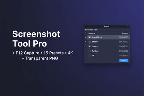 Screenshot Tool Pro Utilities Tools Unity Asset Store