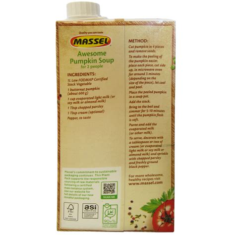 Massel Liquid Plant Based Stock Vegetable Style 1 Litre Online At Best