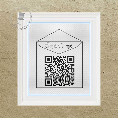 Custom Qr Code Cross Stitch Pattern Etsy