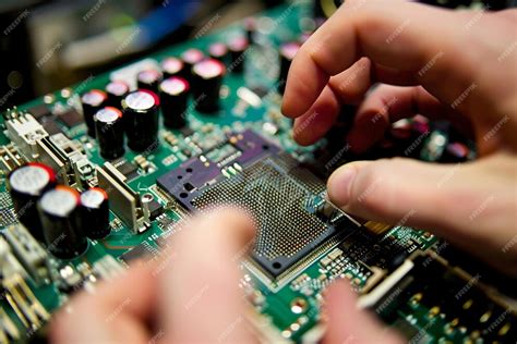 Premium Photo Close Up Of Hands Replacing A Servers Cpu Heatsink