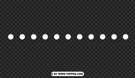 Free Download Hd Png Dotted White Horizontal Divider Line Png Image Id 492204 Toppng