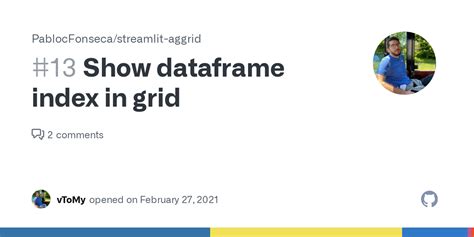 Show Dataframe Index In Grid · Issue 13 · Pablocfonsecastreamlit