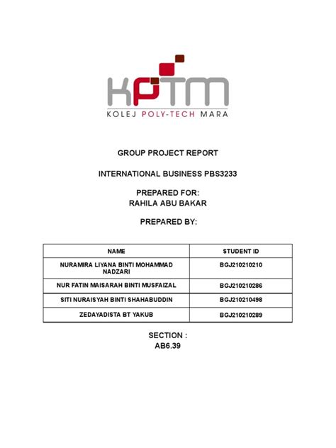 Group Project Report Pbs3233 Download Free Pdf Apple Inc Ios