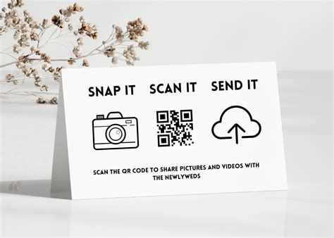 Wedding Photo Sharing Qr Code Sign Template Digital Download Etsy