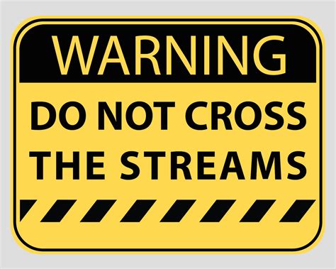 Ghostbusters Party Sign Warning Do Not Cross The Streams Ghostbusters Party Ghostbusters