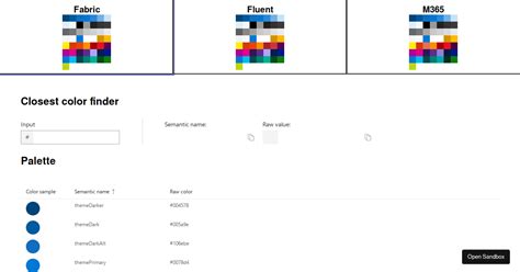 Nearest Colors Examples Codesandbox