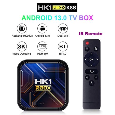 Hk1 Rbox K8s Android 13 Tv Box Rk3528 64gb 32gb 16gb 24g 5g Wifi Bt 4