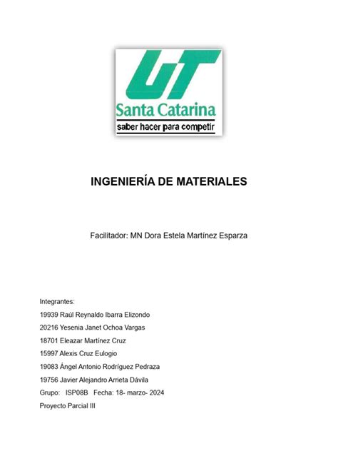Equipo 1 Ingenieria De Materiales Pdf Diodo Emisor De Luz Polimetacrilato De Metilo