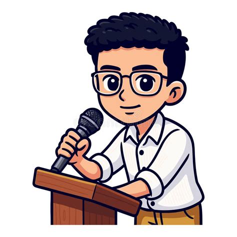 Presentation Cartoon Images Cartoon Business Presentation Stock