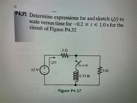 solved 4 37 determine expressions for and sketch is 1 to