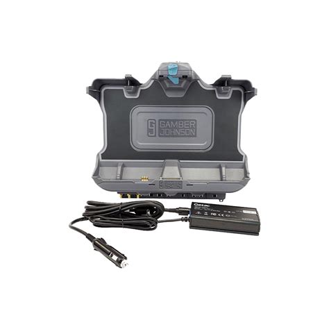 Getac F110 G6 Vehicle Docking Station With Getac 120w Auto Power Adapter With Cigarette Lighter