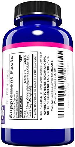 Md Life L Methylfolate 75mg Professional Grade Active Methylfolate Supplement