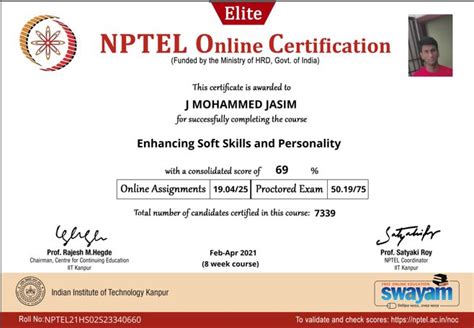 J Mohammed Jasim On Linkedin Nptel Courses A Great Way To Learn Subjects Out Of The College