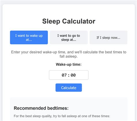 Sleep Cycle Calculator For Better Sleep Wake Up Refreshed