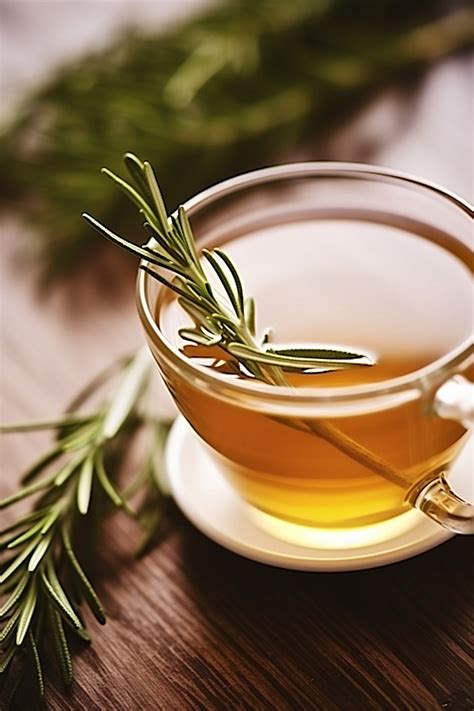 로즈마리 장식을 곁들인 허브 차 한잔 배경 배경 화면 및 일러스트 무료 다운로드 Pngtree