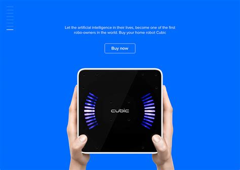 Cubic Robotics Website Behance